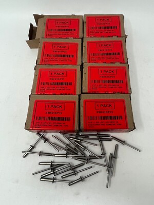 200 Pack McMaster-Carr 2" 3/16" X .825 Aluminum Blind Pop Rivet New ...