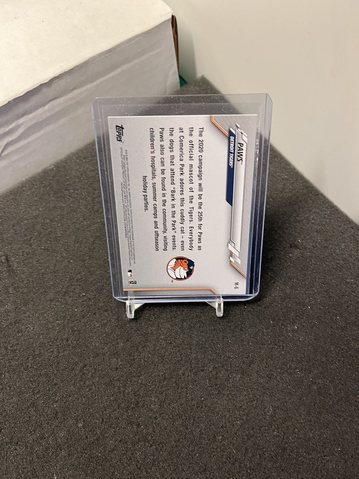 Paws 2020 Topps Opening Day card M-6 Detroit Tigers Mascot | eBay