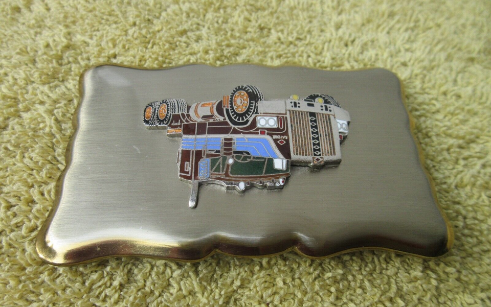 VINTAGE Gold TONE DIAMOND REO RAIDER TRUCK Semi BELT BUCKLE HTF | eBay