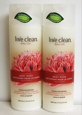 2-Pack Live Clean ~ Bali Oil Nourishing Body Wash 17 fl oz Each | eBay
