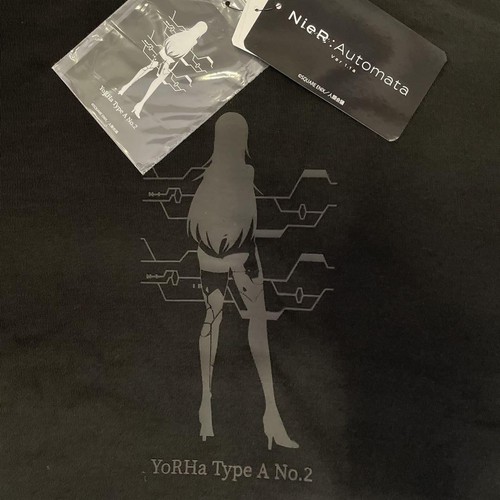 M L A2 T-Shirt Nier Automata Ver1.1A Sticker | eBay
