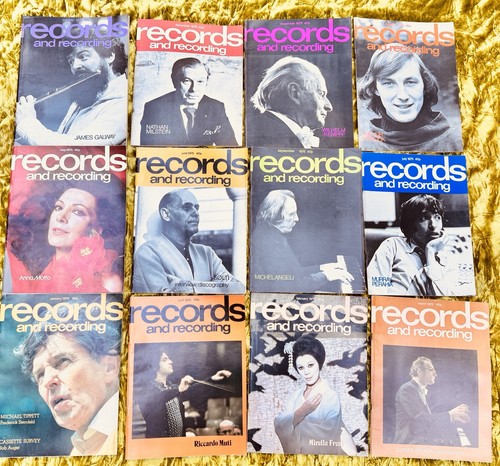 Records and Recording Magazine 1975 Full Run 12 copies - good condition ...