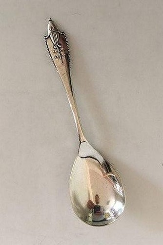 Georg Jensen Akkeleje Sterling Silver Large Serving Spoon No 115 | eBay ...