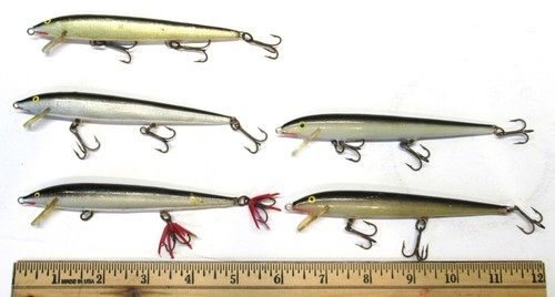 LOT OF 5 Rapala Floating Original Minnow F13 Crankbait Lures | eBay