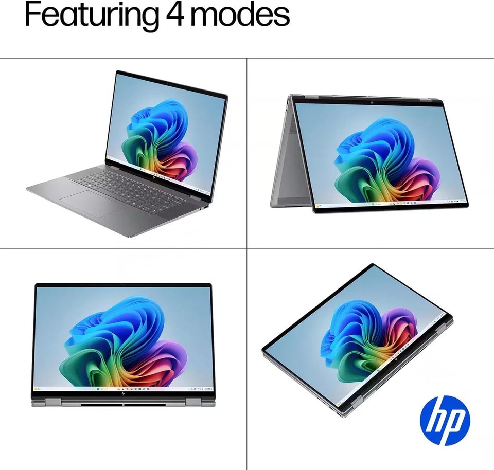 HP OmniBook X Flip 2-in-1 16" 2K Touch-Screen Laptop AMD AI R5-340 16G ...
