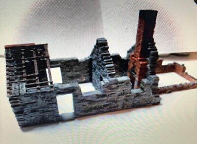 HO scale building ruined cottage 1:87 scale | eBay