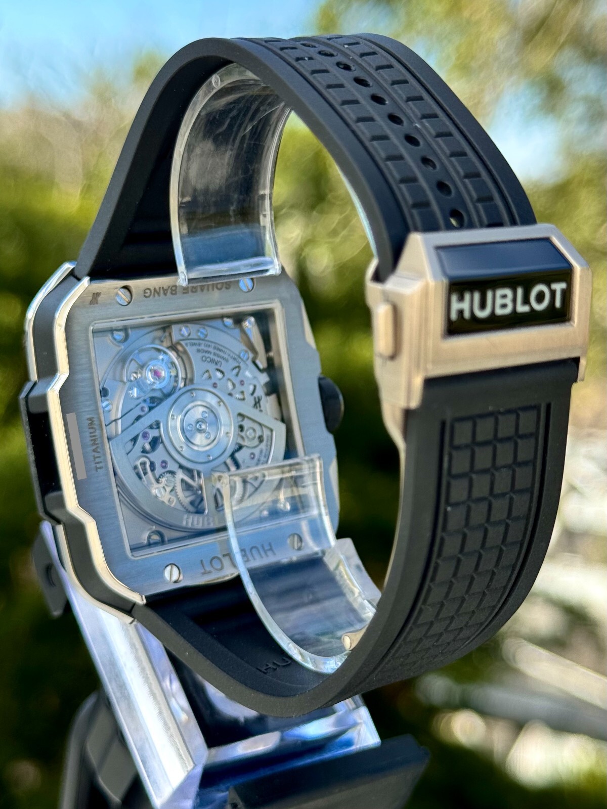 Hublot 42mm Square Bang Titanium & Ceramic - Full Set | eBay