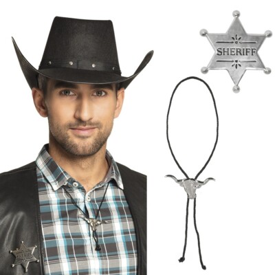 SET COWBOY COLLIER ÉTOILE SHÉRIF | eBay