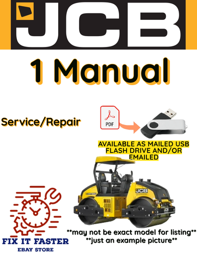 JCB 116D ROLLER SERVICE REPAIR SHOP MANUAL PDF USB | eBay