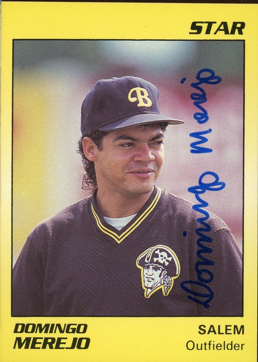 1990 Salem Buccaneers DOMINGO MEREJO Signed Card autograph AUTO RC ...