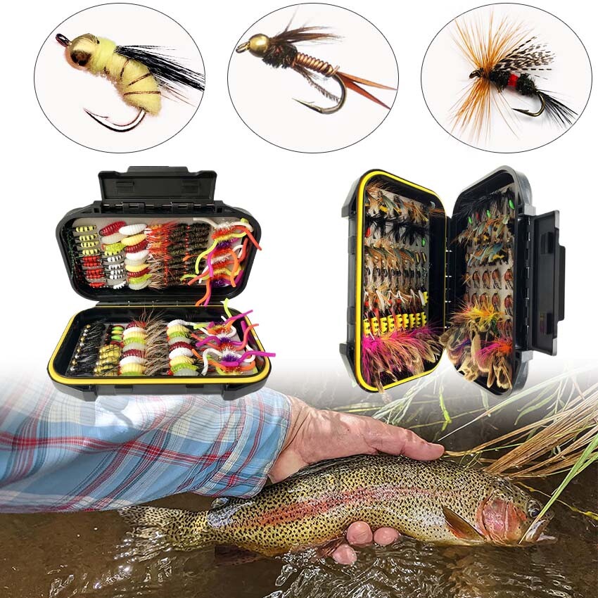 24-137Pcs Set Trout Nymph Fly Fishing Lure Dry/Wet Nymphs Lures ...