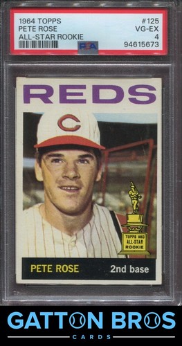 1964 Topps Pete Rose All-Star Rookie #125 PSA 4 VG-EX | eBay