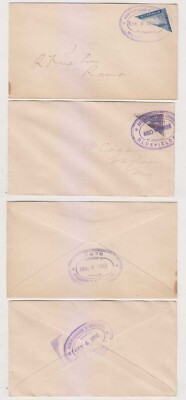 NICARAGUA BLUEFIELDS 189 TELEGRAPH & Sc 125 BOTH BISECTED ON SEPARATE ...
