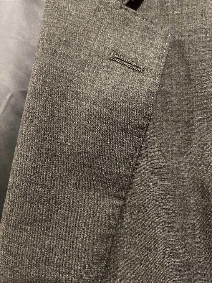 Indochino Men's Sport Coat Blazer Two Button Solid Gray Wool Size 46R ...