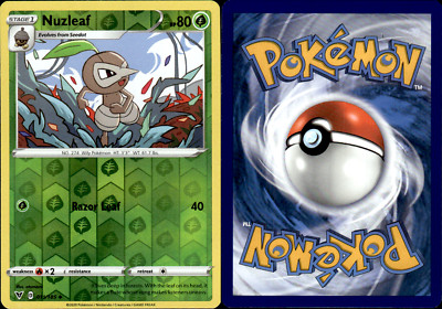 Pokemon -TCG- Reverse Holo Nuzleaf 011/185 | eBay
