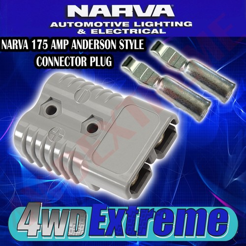 GENUINE NARVA 175 AMP CONNECTOR PLUG 175A TRAILER DUAL BATTERY ANDERSON ...