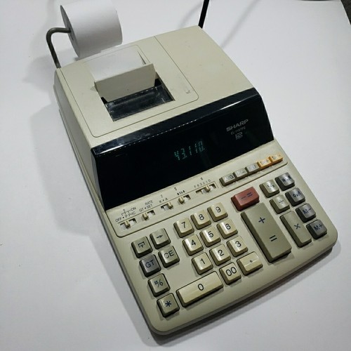 Sharp EL-1197PIII 12 Digit 2 Color Electronic Printing Adding ...