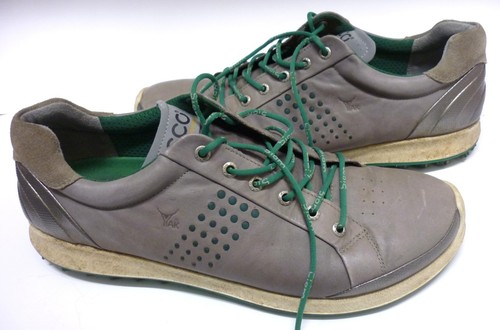 Ecco Natural Motion YAK Grey and Green Lace Men's Casual Trainers Shoes ...