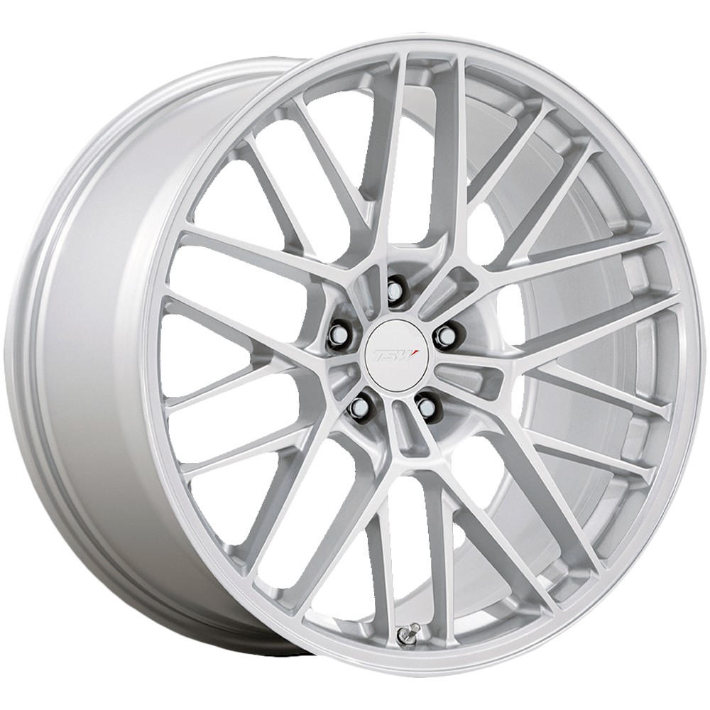 (Set of 4) TSW TW001 Daytona 22x9 5x115 +15mm Silver Wheels Rims 22 ...