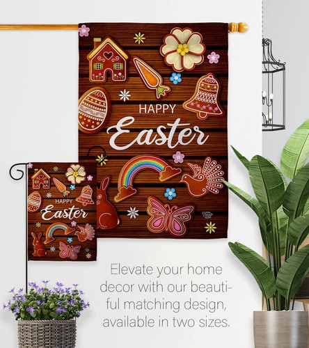 Chocolate Easter House Flag Eagle Set Spring Happy Bunny Egg Christian ...