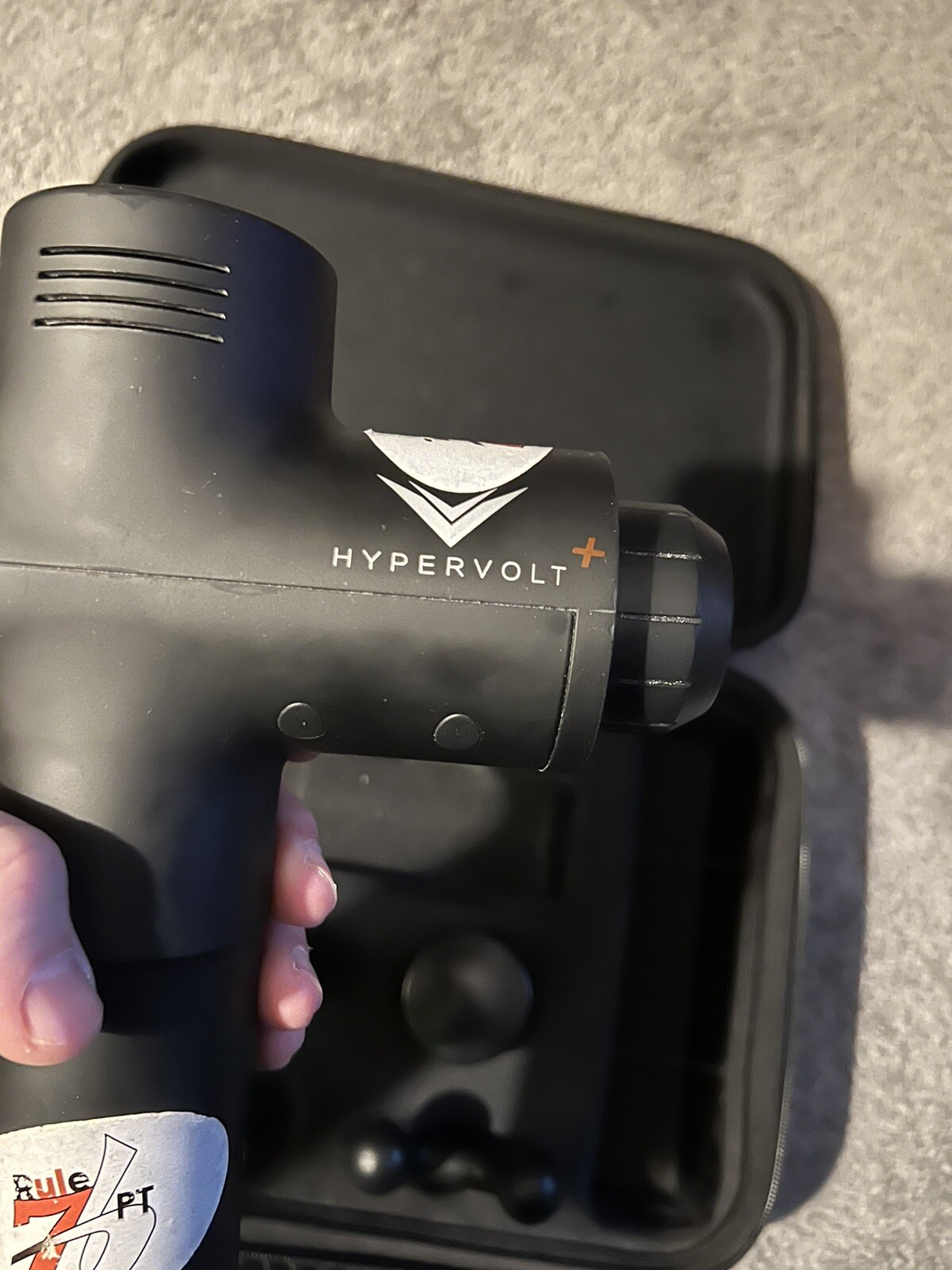 Hyperice Hypervolt Percussion Massage Gun with Case and 3 Attachments ...