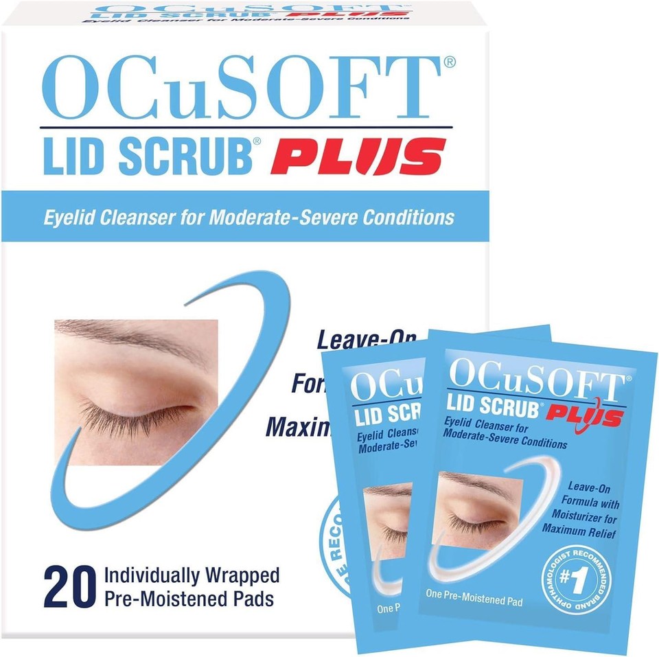 Ocusoft PLUS Lid Scrub Blepharitis Wipes (x20) | eBay