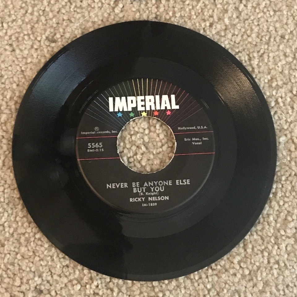 Lot of 6 Ricky Nelson 45Rpm 7” Vinyl Records - Imperial Records - W ...