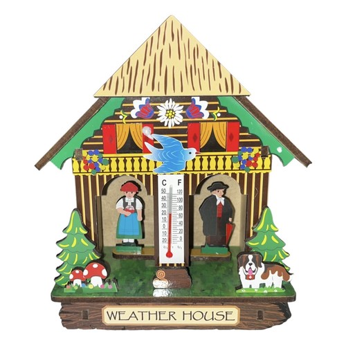 1Pc Indoor Barometer Weatherproof Weather House Indoor Accurate ...