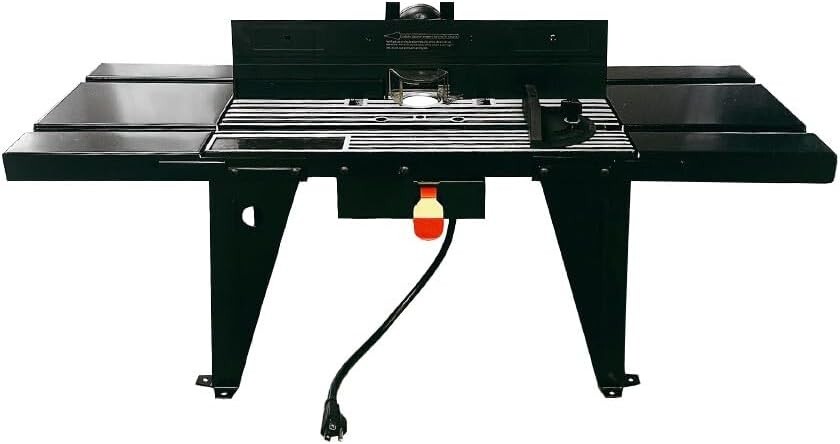 CMT 34" x 13" Aluminum Deluxe Router Table Benchtop On/Off Switch ...