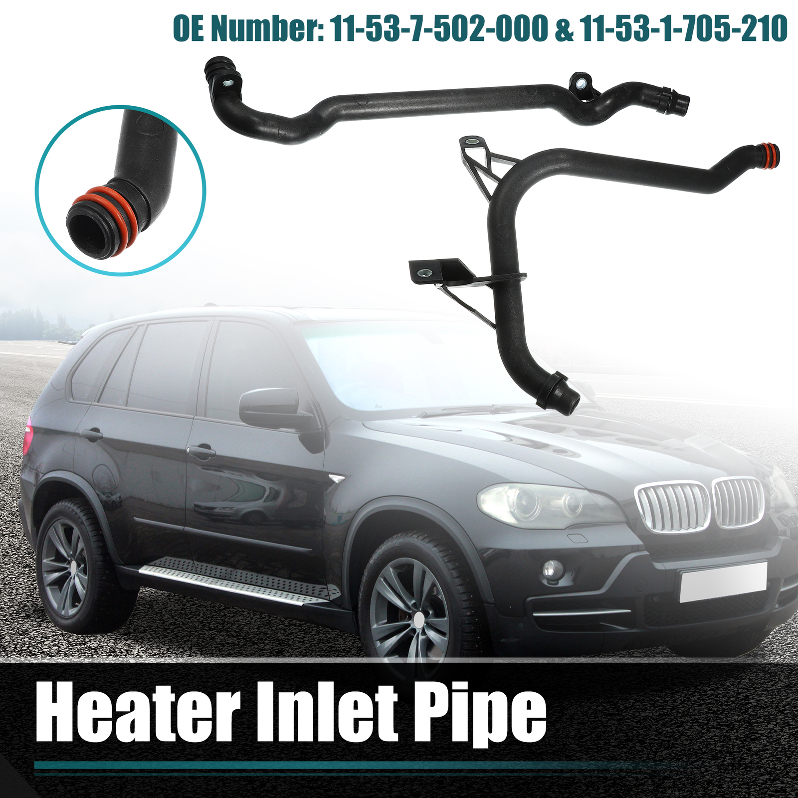 Water Engine Heater Inlet Coolant Pipe 11531705210 11537502000 for BMW ...