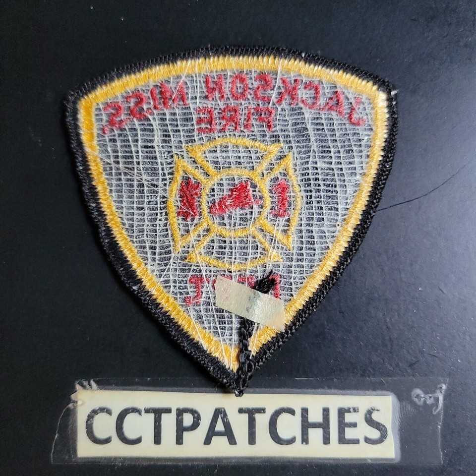 JACKSON, MISSISSIPPI FIRE DEPARTMENT BLACK BORDER (SMALL) PATCH MS | eBay