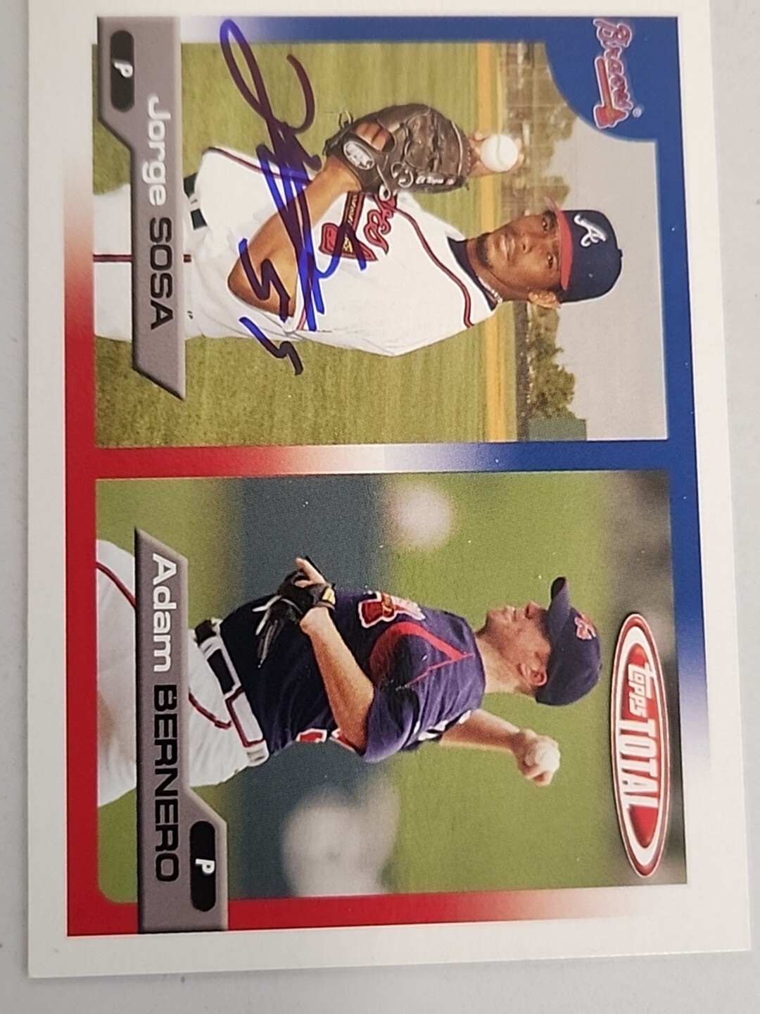 Jorge Sosa Signed 2005 Topps Total - #681 Jorge Sosa, Adam Bernero | eBay