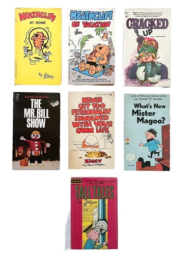 Vintage Assorted Lot Of 7 HUMOR Paperback Books HEATHCLIFF ZIGGY MR ...