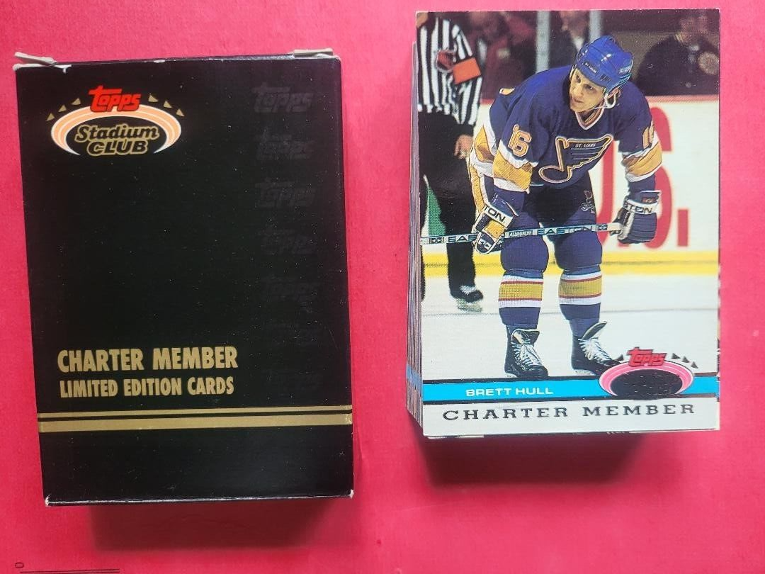 1991 TOPPS STADIUM CLUB CHARTER MEMBER CARDS W/BOX MINT ! FREE ! SHIP ...