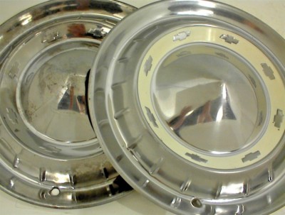 1955 CHEVROLET HUBCAPS WHEEL COVERS 15" 55 Chevy | eBay