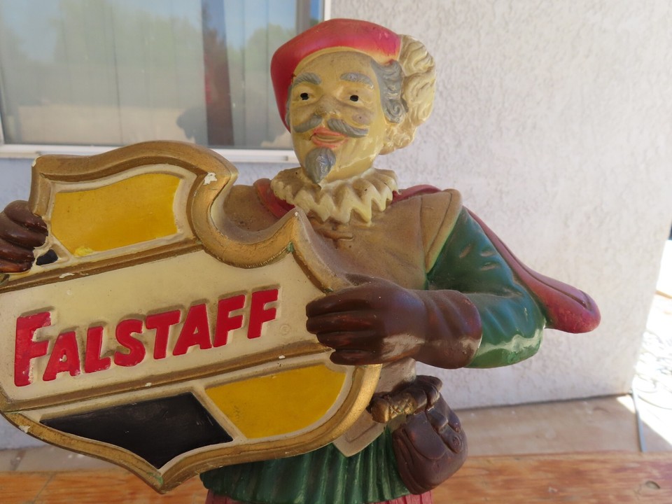 Rare Vintage Original Breweriana Falstaff Man Beer Chalkware Brew ...