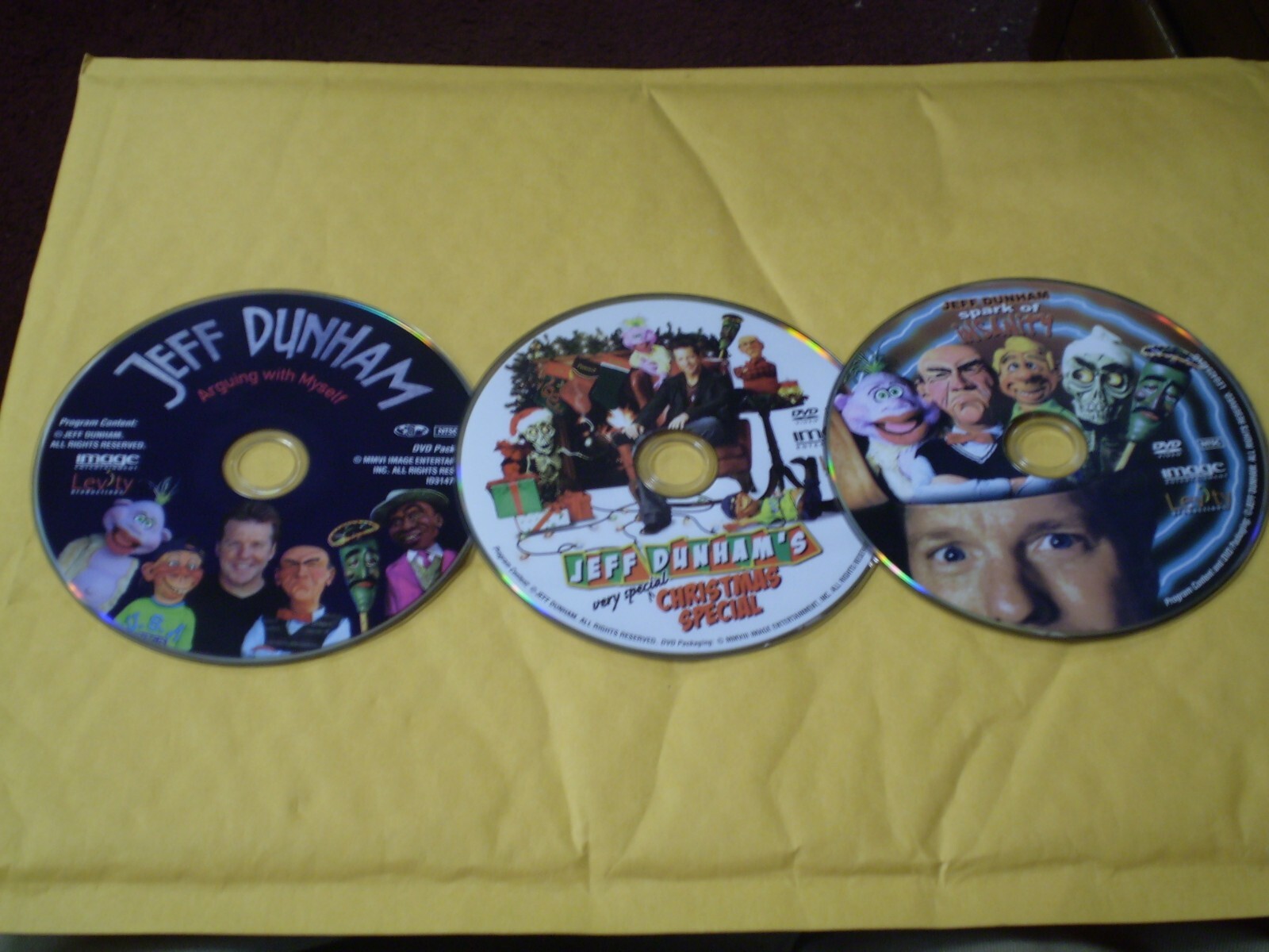 (3) Jeff Dunham Comedy DVD Lot: Spark of Insanity Arguing w/Myself ...