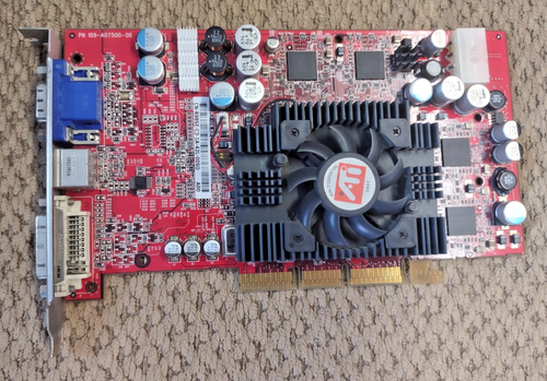 ATI Radeon 9800 Pro 128 MB AGP PC PN 109-A07500-00 CN-R98SE-C3-1A-00SO ...