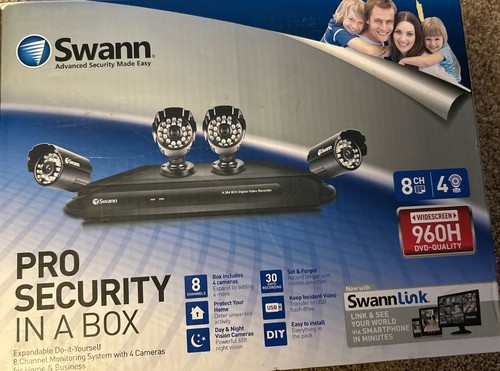 New Swann 8-Channel DVR Security System - 4 Day & Night Vision Cams For ...