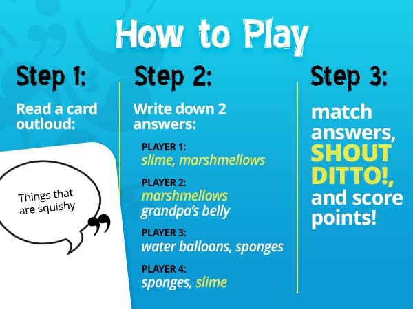 Double Ditto - a Hilarious Award-Winning Family Party Game for 4-20 ...