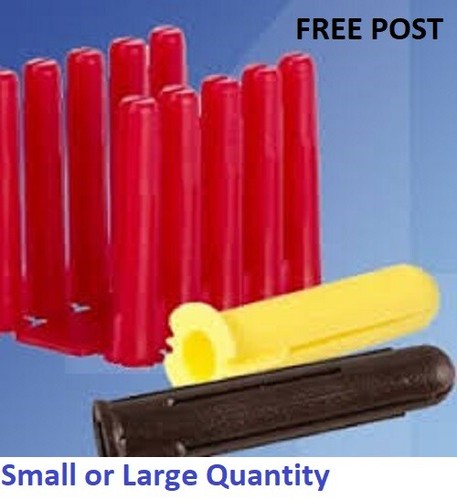 Wall Plugs For Brick Stone Concrete Masonry Plugs only or Plugs Screws ...