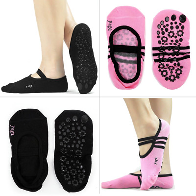 Anti/Non Slip Cotton Socks For Women - Barre, Pilates, Piyo, Yoga ...