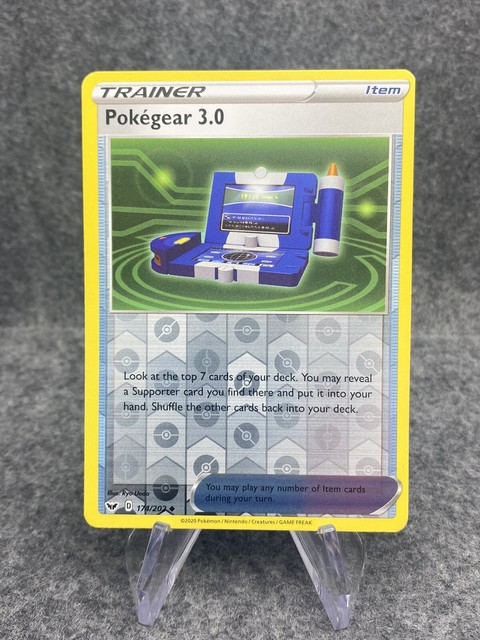 Pokémon TCG Pokegear 3.0 Sword & Shield Base Set 174/202 Reverse Holo ...