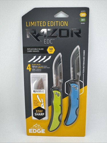 Outdoor Edge Limited Edition 3" Razor EDC Replaceable Blade Knife 2 ...