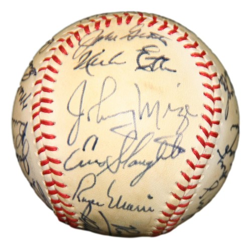 1979 Yankees Old Timer Signed Baseball Maris Howser Dickey +24 Sigs W ...