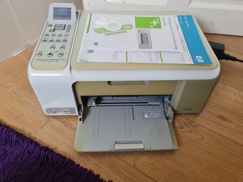 HP Photosmart C4180 All-In-One Inkjet Printer Scanner Copier | eBay UK