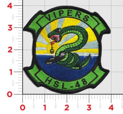 Officially Licensed US Navy Helicopter Squadron HSL-48 Vipers Patch | eBay