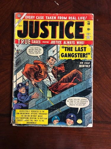 JUSTICE COMICS #48 JULY 1954 MARVEL ATLAS CRIME | eBay