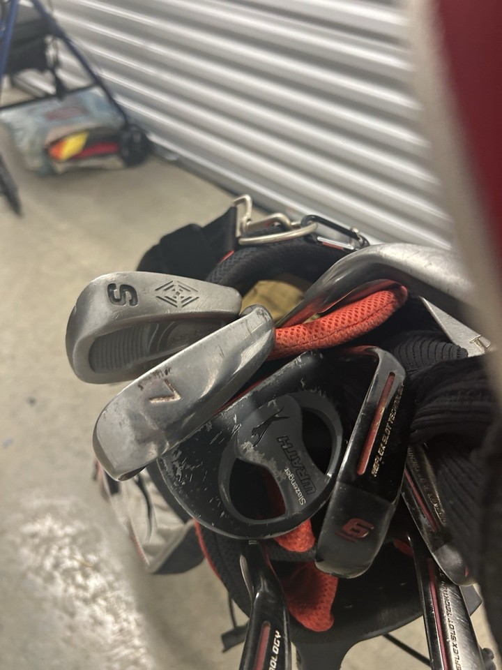 Adams Idea Irons Driver Woods Complete Golf Club Set with Slazenger Bag ...