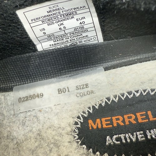 Merrell Size 9 Active Heat Black Leather Select ICE GRIP Women's Slip ...